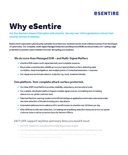 eSentire | Why Choose eSentire