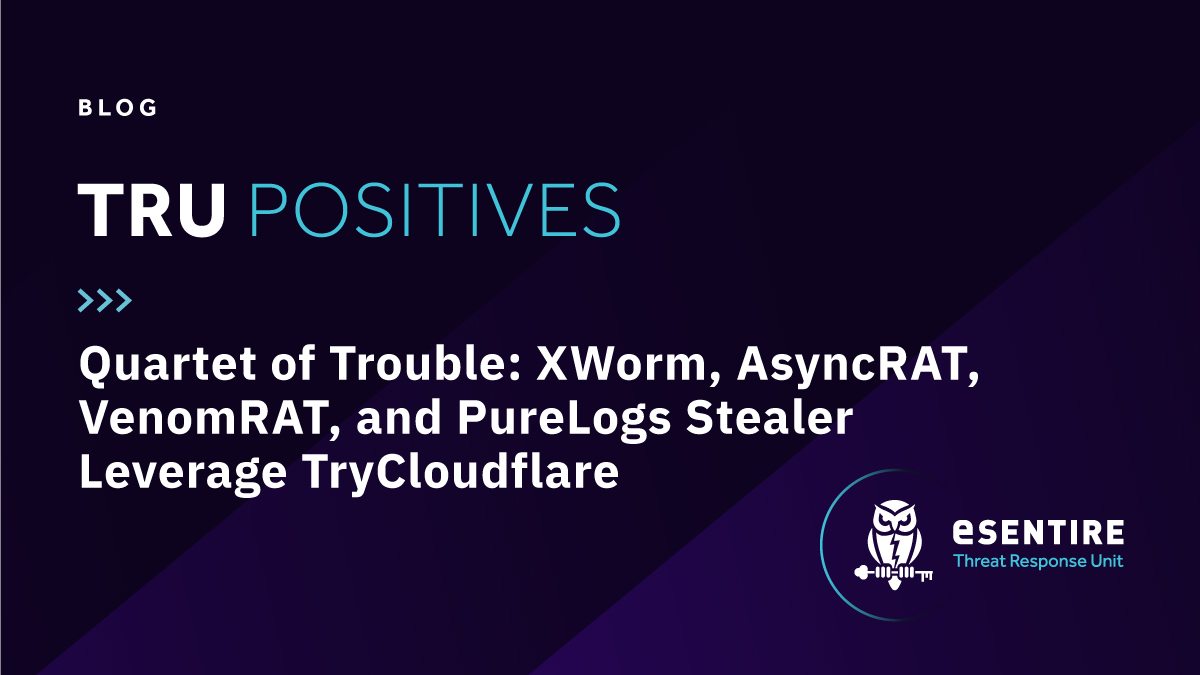Quartet of Trouble: XWorm, AsyncRAT, VenomRAT, and… | eSentire